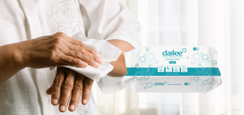 Dailee Body Wipes, 576x Chusteczki Rozmiar 22x30 cm, 12 Paczek po 48 ...